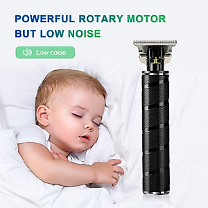 Ufree Hair Trimmer for Men, Beard Trimmer for Men Electric Razor Shavers Cordless Hair Clippers for Men, Zero Gapped T Blade Liners Grooming Hair Cutting Kit, Gifts for Men(Black)