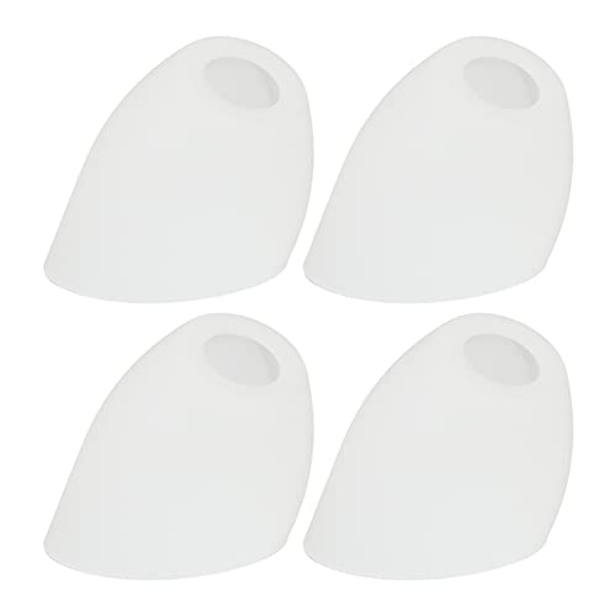 4Pcs Plastic Lamp Shade Replacement Horseshoe Plastic Lamp Shade White Lamp Shade for Floor Lamps Cover for Multi- Head Stand up Lamp Bedroom Light 5.11X3.34inch