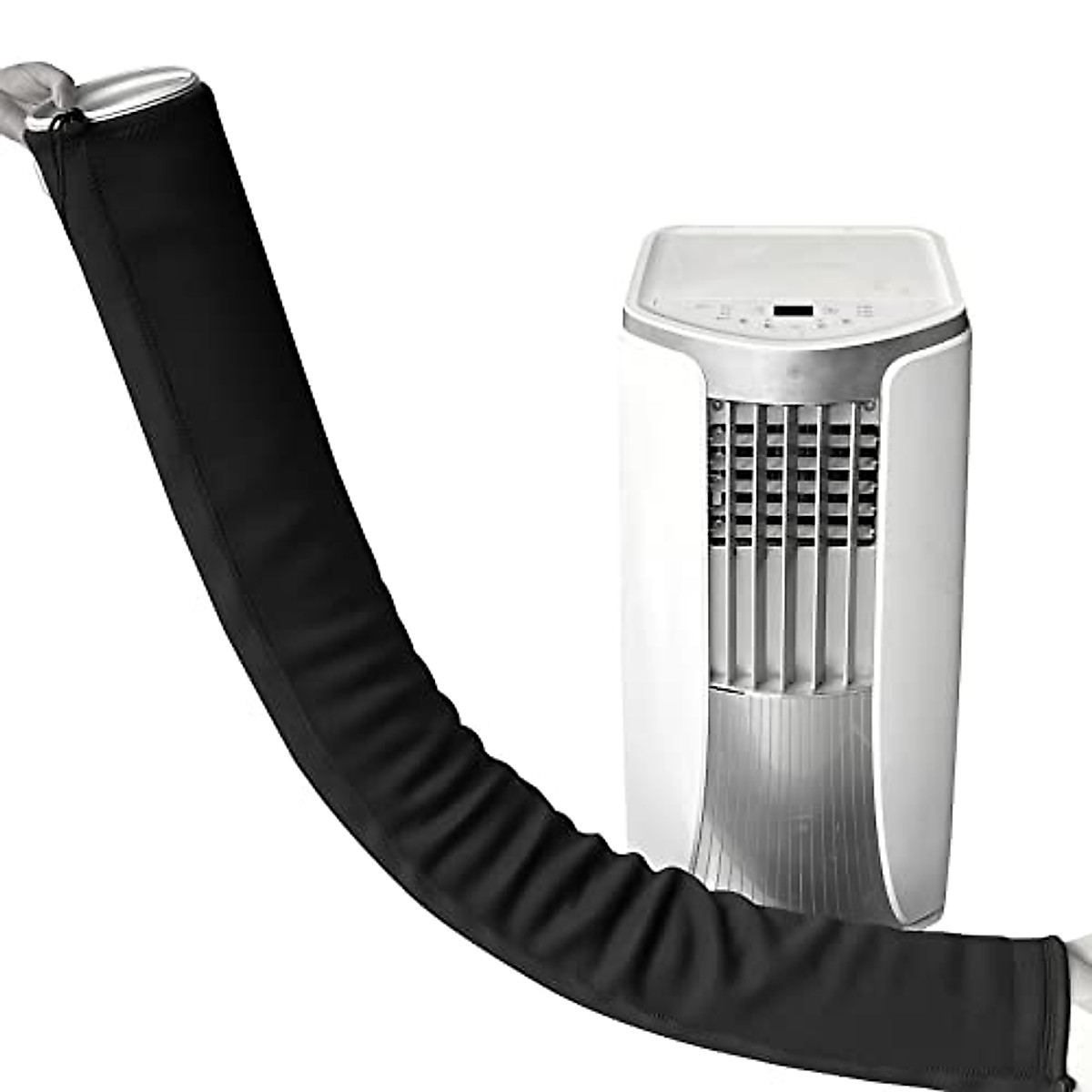 tBesme Insulated Hose Cover Portable A/C Hose Cover Wrap for Portable Air Conditioners, 60" Length (Black)