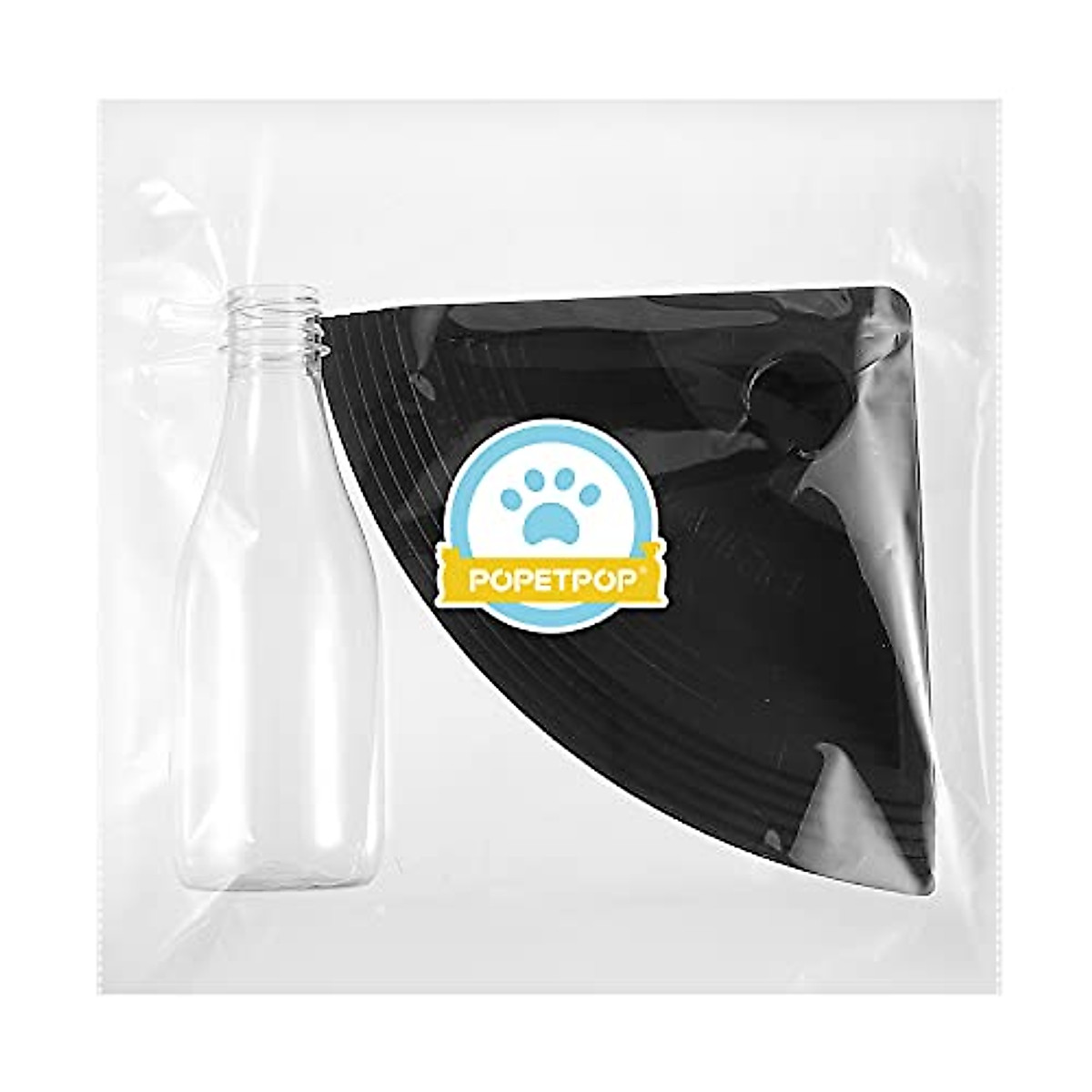 POPETPOP Reptile Water Bowl-Automatic Reptile Water Fountain-Turtle Water Dispenser Bottle Tortoise Food Water Bowl Feeding Dish for Lizards Snake-Black