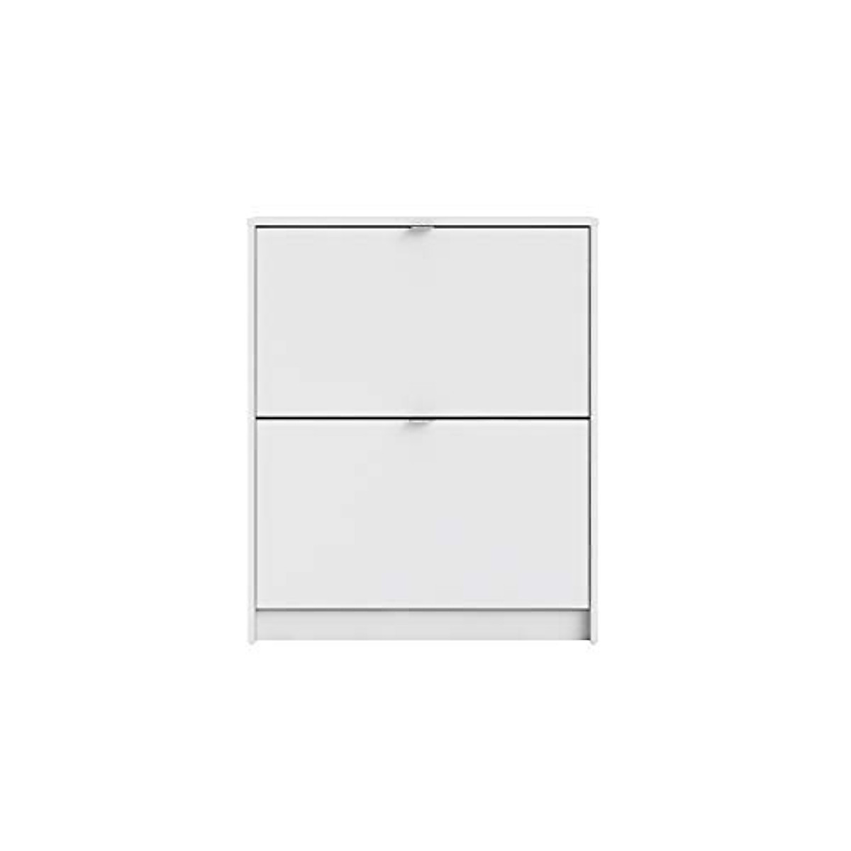 Tvilum Bright 2 Drawer Shoe Cabinet, White