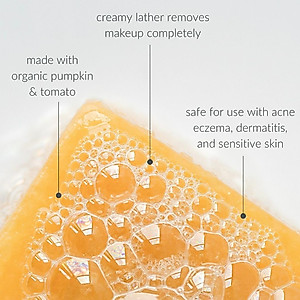 Osmia - Natural Pumpkin Facial Soap Bar | Clean Beauty For Healthy Skin (2.25 oz | 64 g)