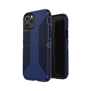 Speck Products Presidio Grip iPhone 11 Pro Case, Polycarbonate (PC), IMPACTIUM,Slim Fit,Coastal Blue/Black (129892-8531)