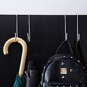 Dalanpa 1kuan Over Door Hook Heavy Duty Hooks for Hanging - Single Hook Loads up to 50lbs for Kitchen, Bathroom, Bedroom and Office - Pack of 3