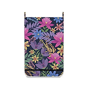 Tatenale Hanging Laundry Hamper Over Door with Stainless Steel Hooks Dirty Clothes Hamper Bag 29.5X20inch