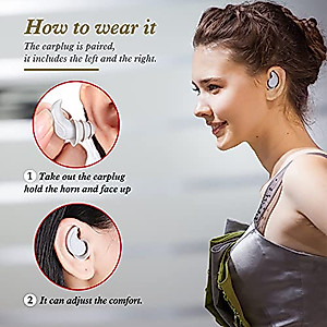 Ear Plugs for Sleeping, Noise Canceling earplugs, Reusable Flexible Silicone, 3 Colors Waterproof Noise Reduction Ear Plugs for Swimming, Concerts, Airplanes(BlackPinkBlue)