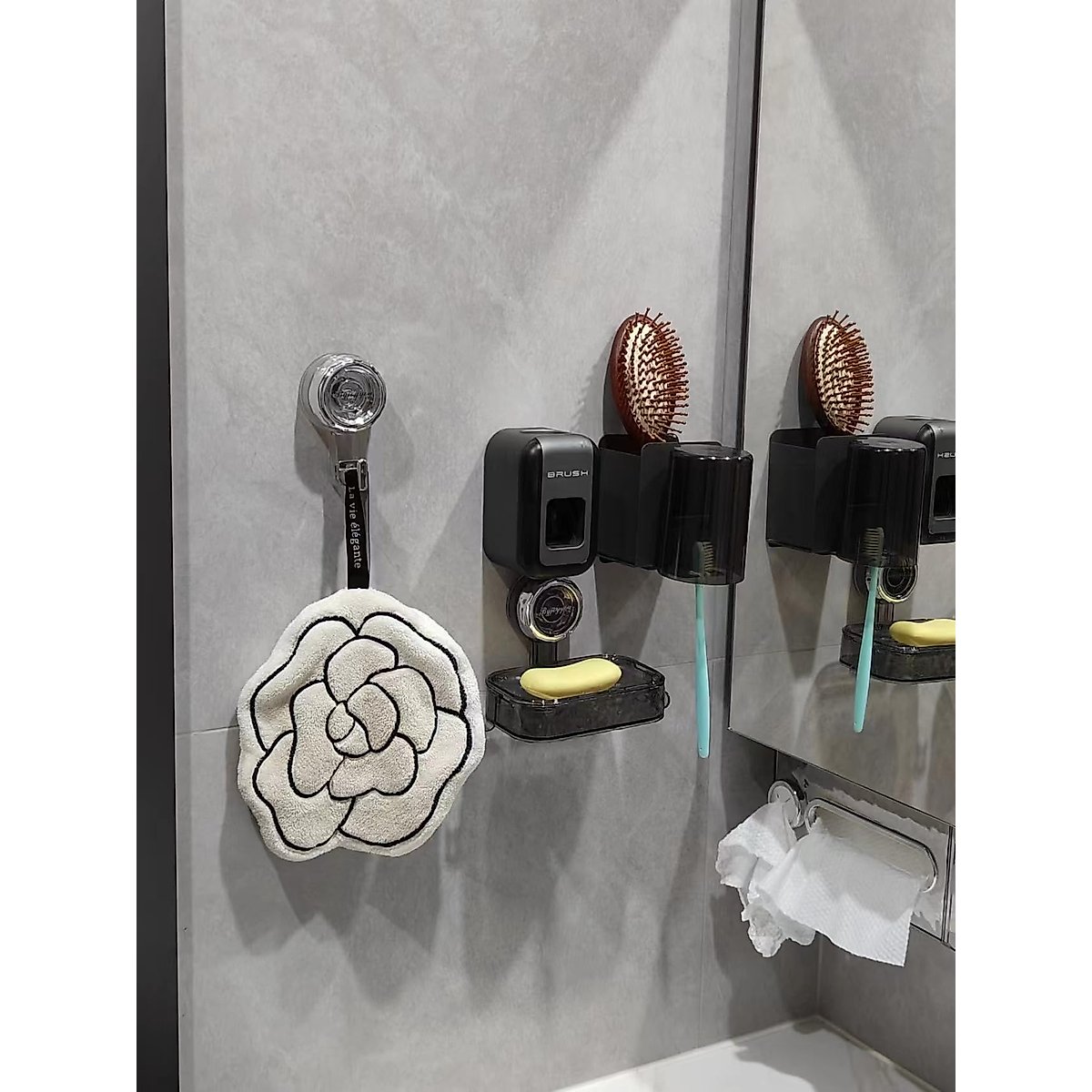 RPS-IND Rotate Vacuum Suction Cup Hooks, Hooks Heavy Duty 20 lb, Removable Reusable，2 pcs