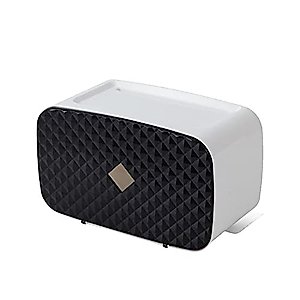 Paper Towel Holder Dispenser Wall Mount Multifold Trifold Paper Towel Dispenser with Trash Bag Dispenser Top Shelf for Commercial and Home Use