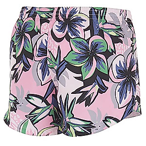 adidas Girls' Printed Woven Shorts, Light Pink, 5