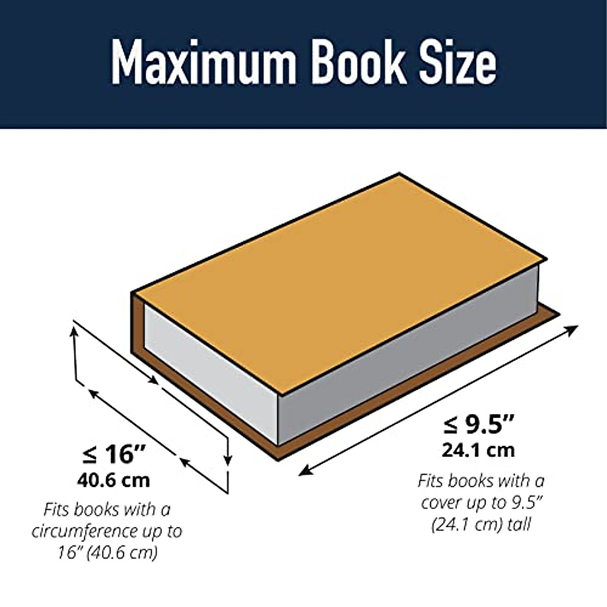 Book-it! Adjustable Travel Book & Bible Cover - Medium Black