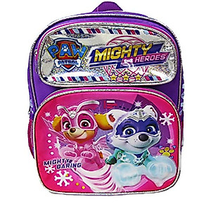 Paw Patrol - Mighty Pups 12" Deluxe Toddler Size Backpack - Super Hero Puppies - A18999