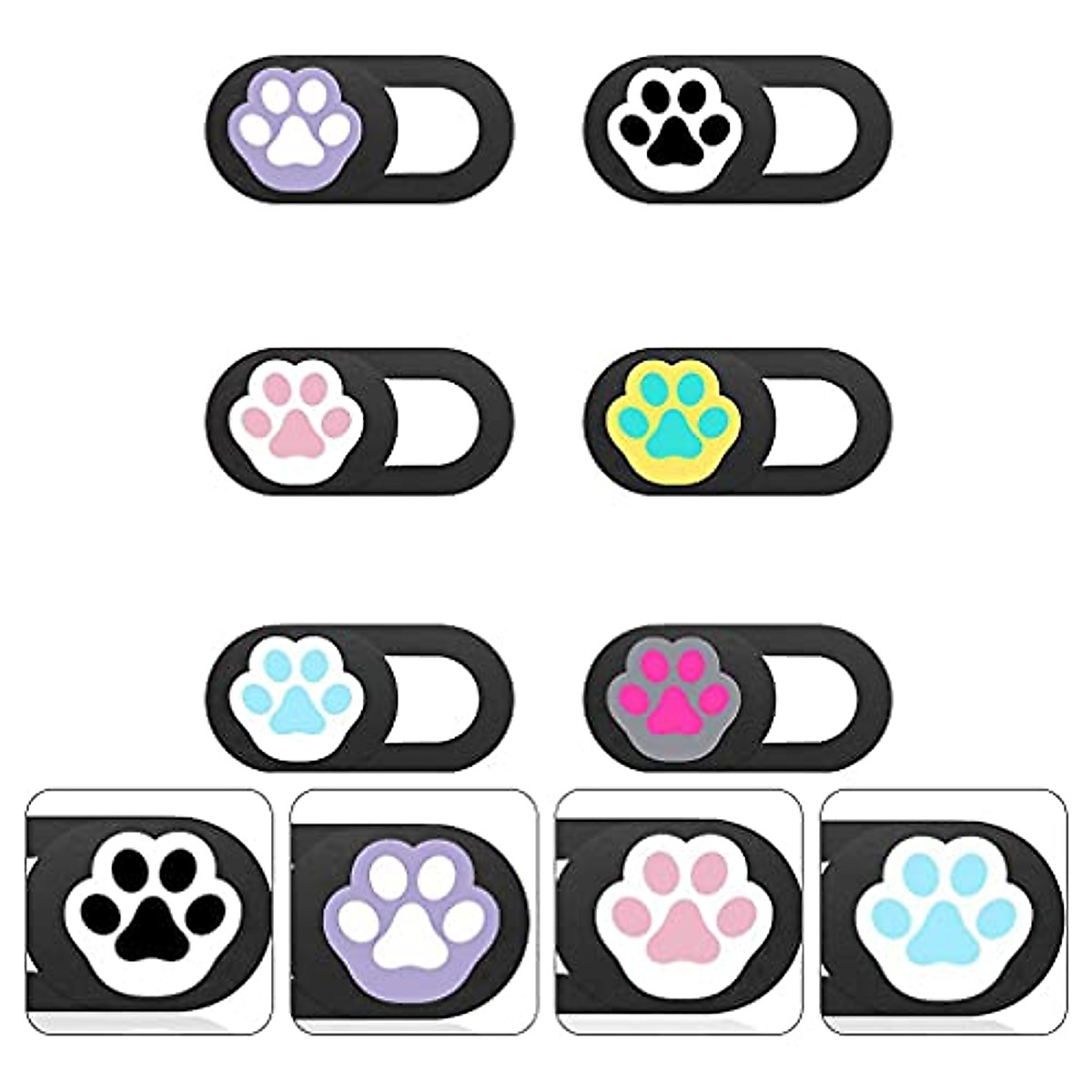 Computers Laptops Computer Camera Cover 6Pcs Cat Claw Style Webcam Covers Anti- Peeping Covers Privacy Covers Computers Laptops Anti- Peeping Covers