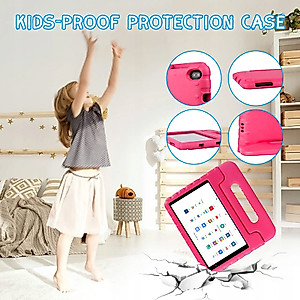 FACETEL Kids Tablet 8 inch Android 13 Tablet for Kids 7GB RAM 64GB ROM TF 512GB Parental Control, Puzzle Game, Bluetooth 5.0, Education, Dual Camera, Toddler Tablet for Christmas Birthday Gifts