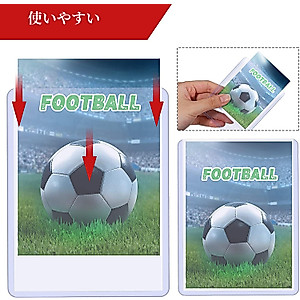 Cingfanlu 100 Pack 3" x 4" Toploaders Semi-Rigid Card, Penny Sleeves Bundle for Trading and Sports Cards, PSA BGS CSG SGC Baseball Plastic Card Photocard Protector，Standard Size Perfect for Grading