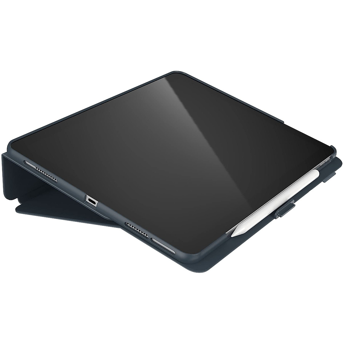 Speck Products BalanceFolio iPad Pro 12.9” (3rd, 4th, 5th Generation) Case, Stormy Grey/Charcoal Grey, 1 Count