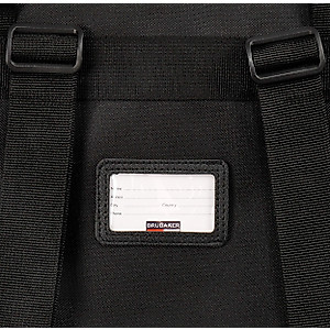 BRUBAKER Combo Set XC Touring Champion - Cross-Country Ski Bag and Ski Boot Bag for 1 Pair of Skis + Poles + Boots + Helmet - Black/Neon Yellow - 76 7/8 Inches / 195 Cm