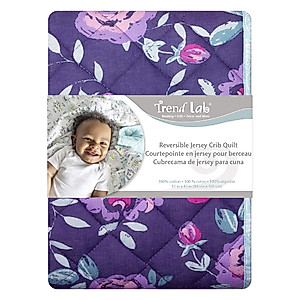 Trend Lab Quilted Jersey Baby Blanket, Flora