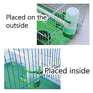 6 Pcs Automatic Bird Water Bottle,Bird Water Bottle Drinker Container Food Dispenser Hanging in Birds Cage for Parrots Budgie, Cockatiel, Lovebirds (140ML)