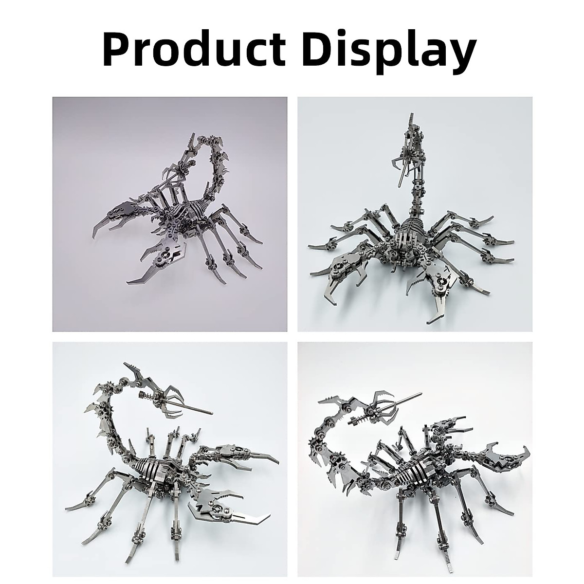 3D Metal Puzzles for Adults, Scorpion King DIY Model Kit Toys - 3D Jigsaw Puzzle Stainless Steel Hand Assembled Detachable Model, Home Decoration Art Craft Gifts Desk Ornaments Toy for Teens & Adult