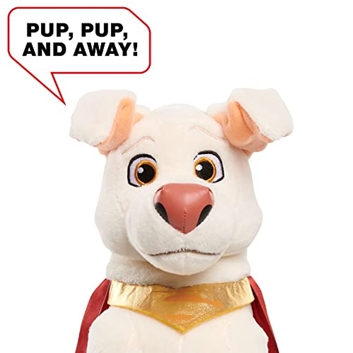 Just Play DC Super-Pets KRYPTO The Superdog Plush, 10.5-inch Talking, Barking, Stuffed Toy Dog, DC League of Super-Pets Movie, Kids Toys for Ages 3 Up