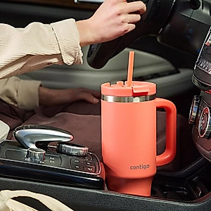 Contigo Streeterville Tumbler 1200ml with Handle | Stainless Steel Vacuum Insulated Water Bottle with Straw and Lid | Cold for 29 Hours | Travel Mug | Thermal Flask | BPA Free