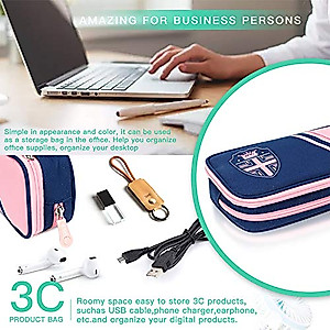 Large Capacity Pencil Case,Uhans Pencil Pouch with Double Zipper and 100% Polyester Sturdy Material,Pencil Box for Kids Can Be Multi Used in School and Office of Makeup Bag
