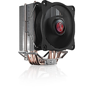 RAIJINTEK AIDOS II CPU Air Cooler with 10025 PWM Fan, 4 Copper Direct Contact Heat Pipes for Intel LGA 115x/AMD AM4