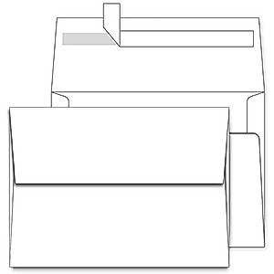 A7 White Envelopes 100 Pack 5X7 Envelopes Printable - Quick Self Seal,for 5x7 Cards| Perfect for Weddings, Invitations, Photos, Graduation, Baby Shower| 5.25 x 7.25 inches，AZAZA