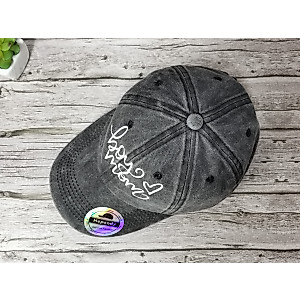 Hepandy Funny Boy's Mom Hat for Women, Embroidered Gifts Mama Baseball Cap, Distressed Washed Black Cotton Adjustable Hat