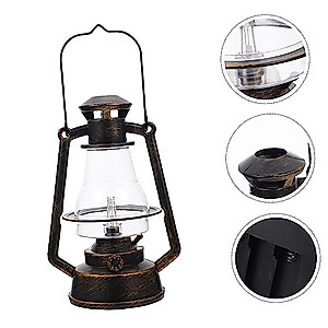 WOONEKY Outdoor Camping Lantern Convenient Camping Light Decorative Garden Lights Handle Camping Lamp Tent Supplies Hiking Emergency Light Handle Tent Light Camping Tent Light Oil Lamp LED