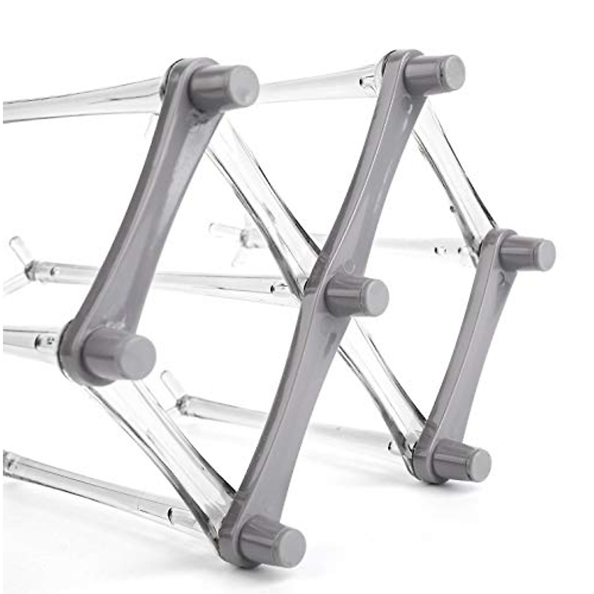 Yesland 2 Pack Retractable Cup Drying Rack, Plastic Non-slip Bottom Mug Tree Holder Organizer Rack Stand for Drinking Glass and Sports Bottle Drainer for Kitchen