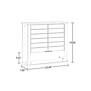 RiverRidge White Madison Collection 2-Door Wall Cabinet