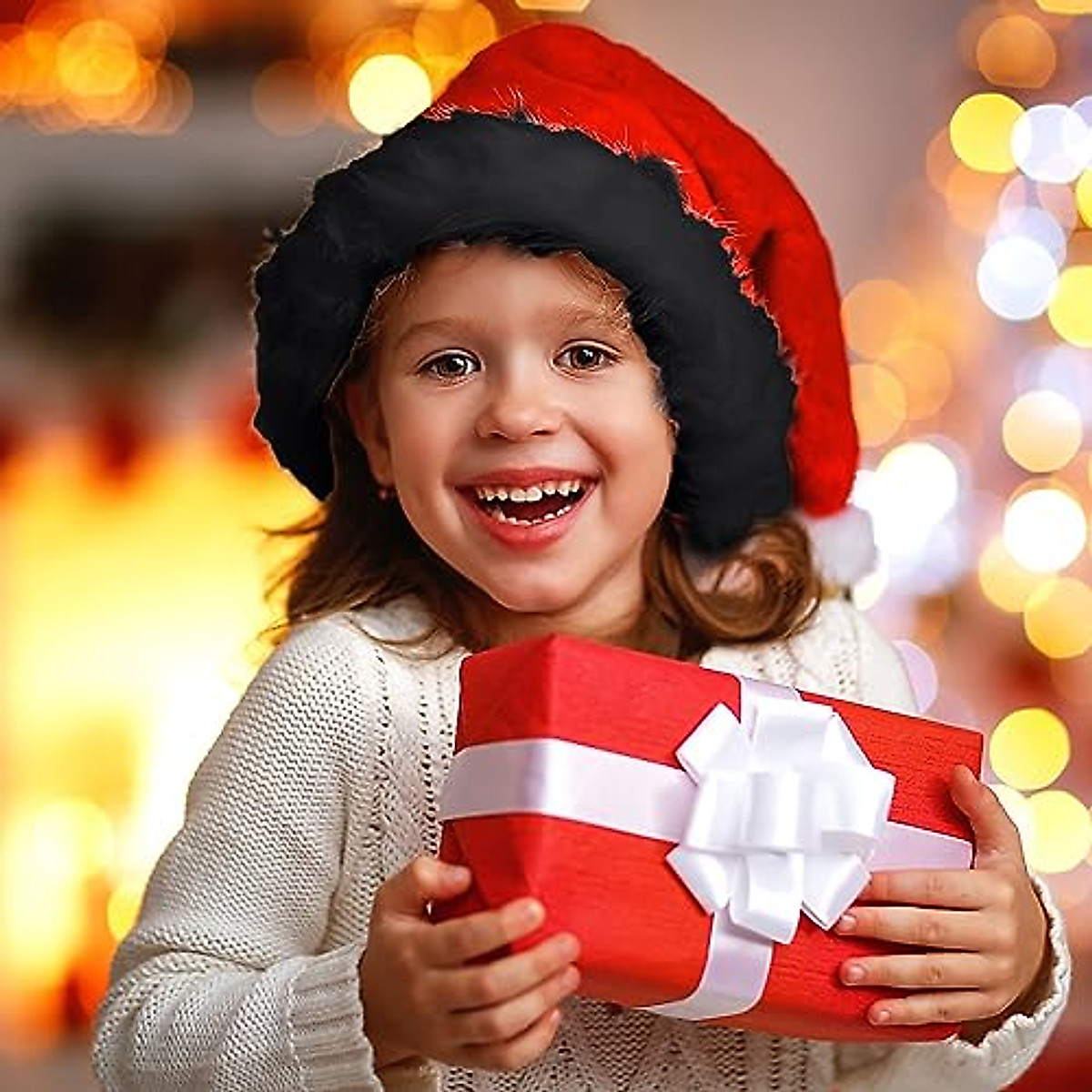 Lusofie Shaggy Plush Faux Fur Fabric Precut Strips 2x71inch Black Fur Fluffy Fuzzy Craft Fur for Gnomes Beard Santa Claus Hair Dwarf Cosplay Costume DIY Craft Decoration (Black)