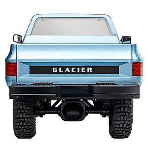 EAZYRC 1:18 Glacier RC Crawler 4x4 Offroad Truck Hobby Grade Remote Control Car Model Vehicle RTR with LED Lights 3-Ch 2.4GHz Transmitter Battery USB Charger Included