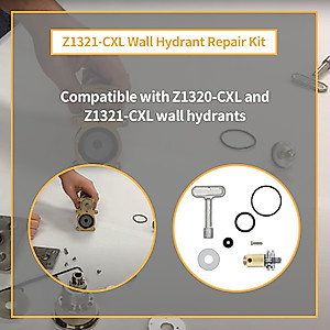 Denkuhin HYD-RK-Z1321-CXL Wall Hydrant Repair Kit Compatible with Wall Hydrant, Replace Part for Z1321-CXL Z1320-CXL