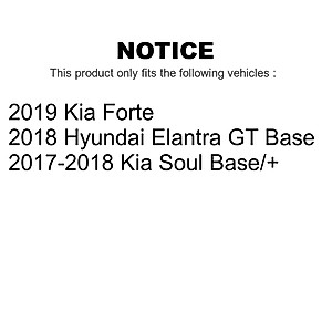 Front Rear Ceramic Brake Pads Kit For Kia Soul Forte Hyundai Elantra GT KTC-100602