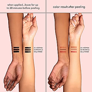 Sacheu Lip Liner Stay-N - Peel Off Lip Liner Tattoo, Peel Off Lip Stain, Long Lasting Lip Stain Peel Off, Infused with Hyaluronic Acid & Vitamin E, For All Skin Types - nOOHde Shade, Pack of 1