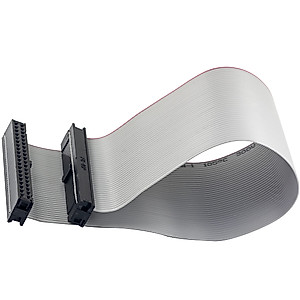 jujinglobal 2pcs 40Pins to 40 Pins IDC Gray Ribbon Cable Female to Female for Raspberry Pi 2 3 4 Zero About 20cm