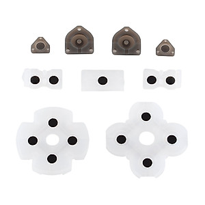 eXtremeRate 9 in 1 Replace Repair Parts, Silicone Rubber Conductive Pad for ps4 Controller JDM-001/011