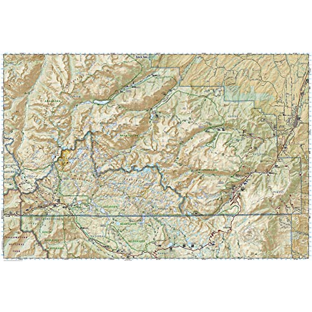 Absaroka-Beartooth Wilderness East Map [Cooke City, Red Lodge] (National Geographic Trails Illustrated Map, 722)
