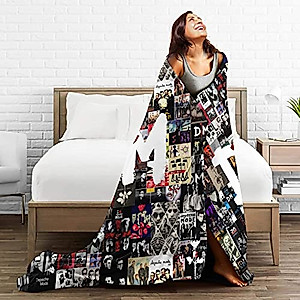 Jenniarner Flannel Plush Novelty Throw Blanket, Depeche Electronic Music Mode Throw for Fall Sofa Decorative, Super Cozy and Thick Wrinkle-Resistant 50"x40"