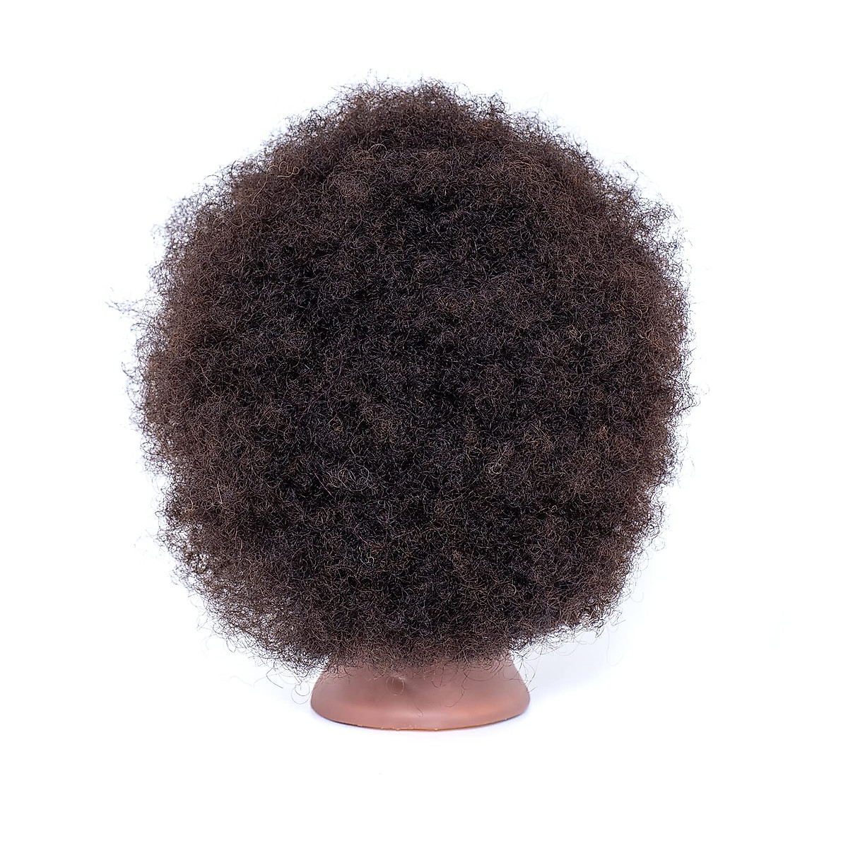 Afro Mannequin Head 100% Real Hair,Traininghead Styling Head Braid Hair, Dolls Head for Practicing Cornrows and Braids (Table Clamp Stand Included)