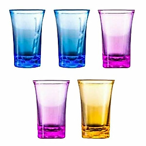 WeePro Shot Glass Dispenser and Holder Dispenser with Cups, 5 Shot Buddy Dispenser for Liquid/Drinks/Beverages Great for Parties, Bars, and Hosting, Perfect for Thanksgiving, Christmas, New Year