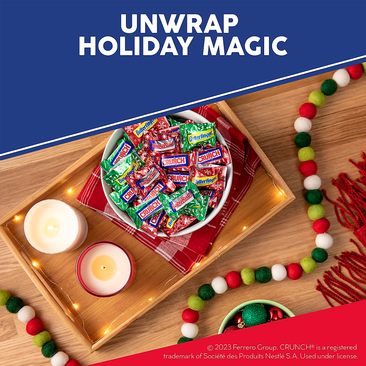 Butterfinger, CRUNCH And Baby Ruth, Bulk 85 Pack, Assorted Minis Chocolate Candy Bar, White Elephant Gifts, 31 Oz