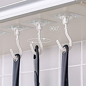 Stick Hook Kitchen Seamless Stick Hook Bathroom Multifunctional Hook Super Load-Bearing Hook (Two)