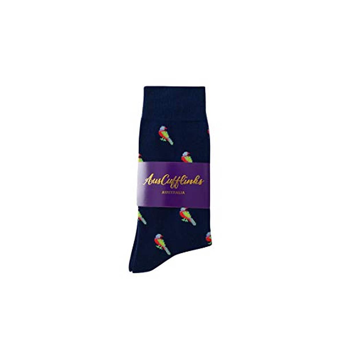 Parrot Bird Socks Mens Sock Animal | Parrot Socks for Him | Stocking Stuffer Birthday Gift for Guys (Red Parrot)