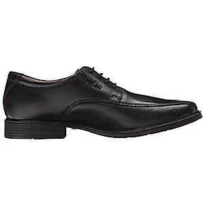 Clarks mens Tilden Walk Oxford, Black Leather, 10.5 US
