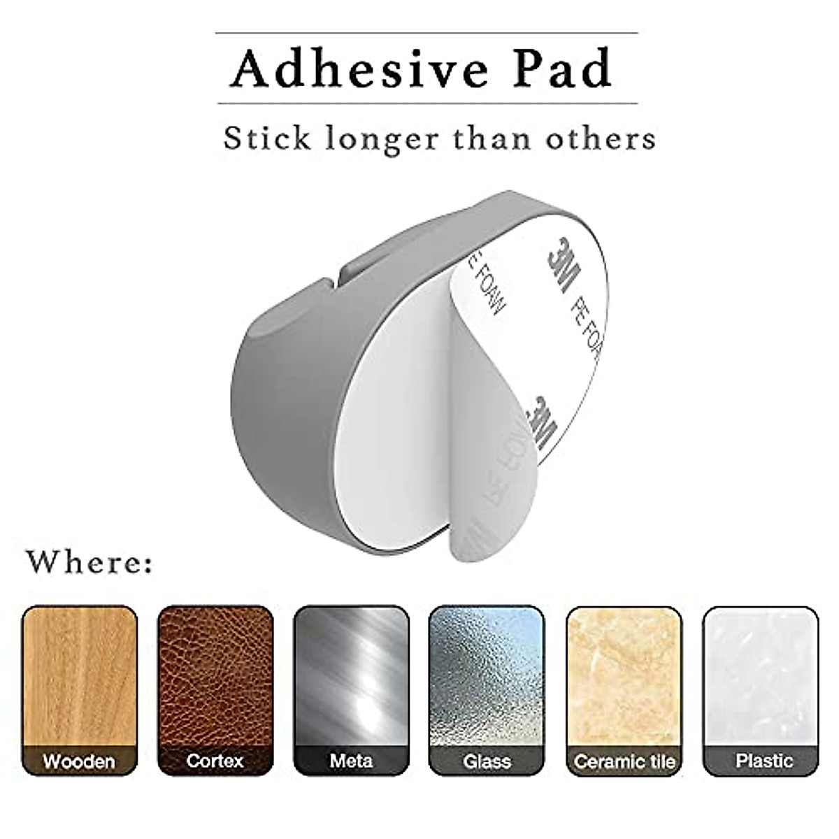 8 Pack Cable Clips Management - Aoviho Adhesive Cord Holder - Cable Organizer, Wire Clips for USB C Cable in-Car Home Office Desk Phone Accessories (Grey)