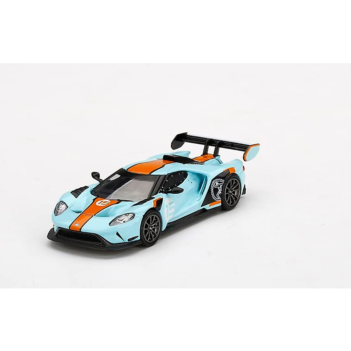 True Scale Miniatures Model Car Compatible with Ford GT MK II #15 Blue Orange Limited Edition 1/64 Diecast Model Car MGT00359