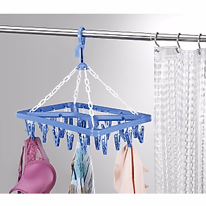 Whitmor Clip and Drip Hanger - Hanging Drying Rack - 26 Clips